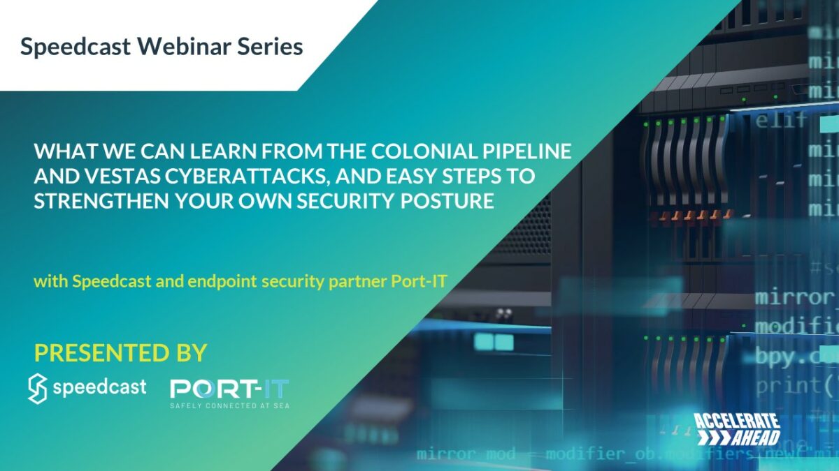 Speedcast Webinar Series - Cybersecurity - Speedcast